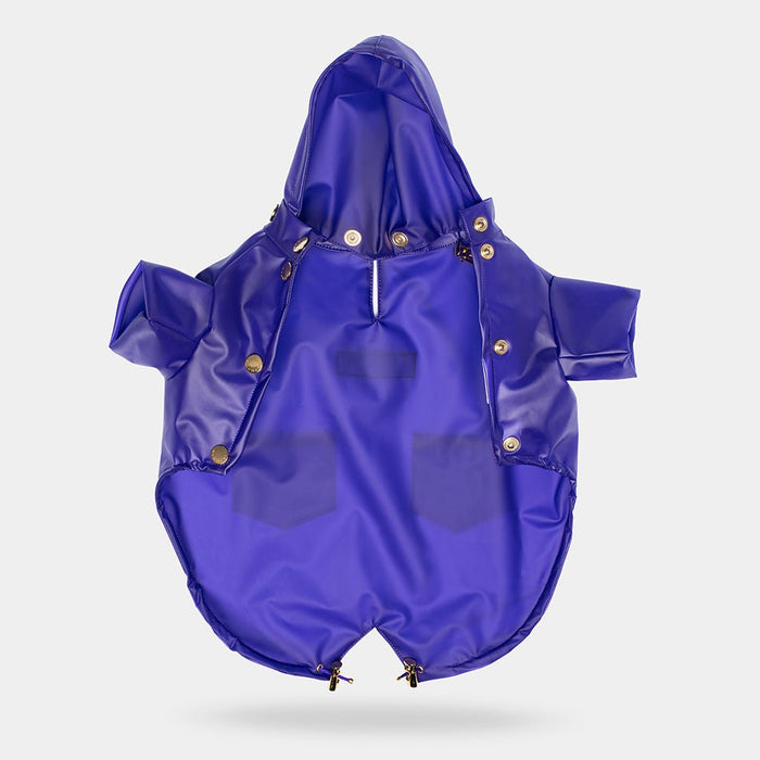 Perini Luxury Dog Raincoat Purple | Meomari - Luxury Dog Boutique