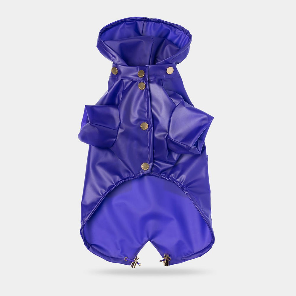 Perini Luxury Dog Raincoat Purple | Meomari - Luxury Dog Boutique