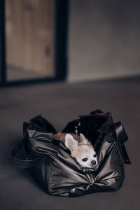 Meomari Perini Dog Carrier Bag In Grey